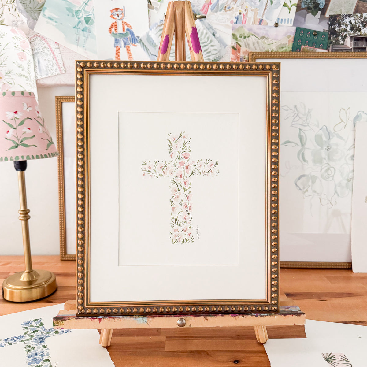 Floral Cross II – Camilla Moss